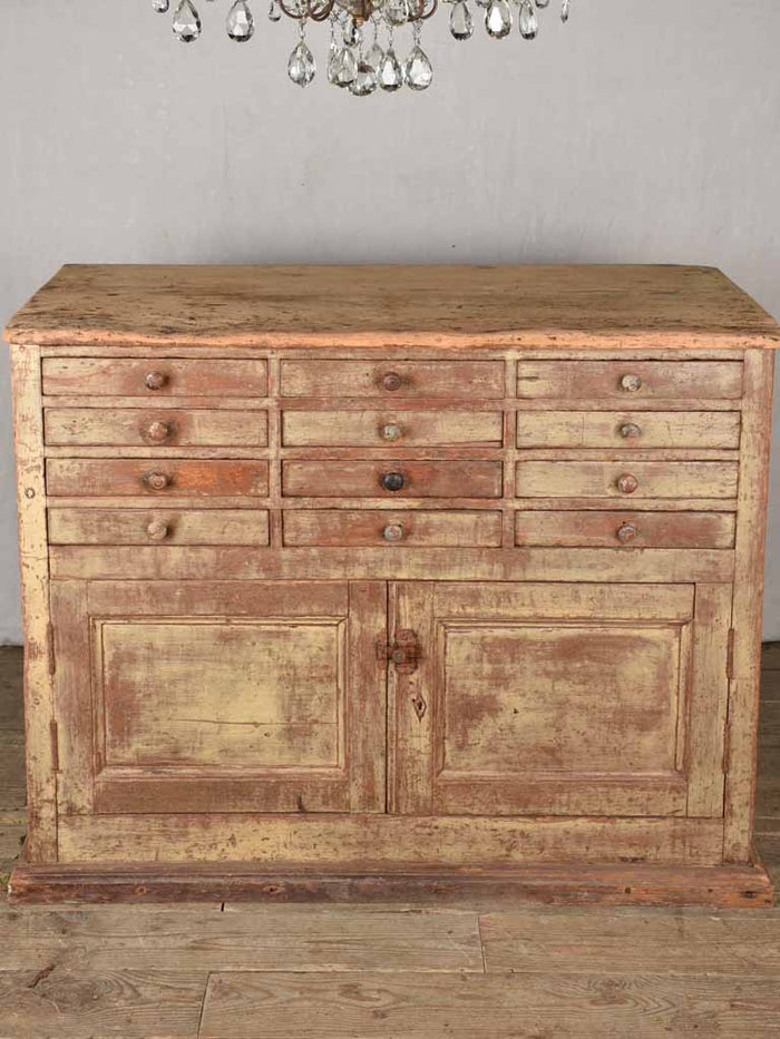 Antique French industrial drawers - 48½" wide