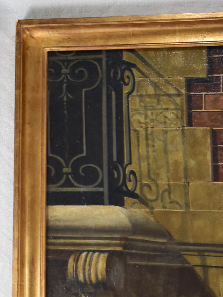 19th century portrait of an actor signed M. Delarue 35" x 46½" – Chez Pluie