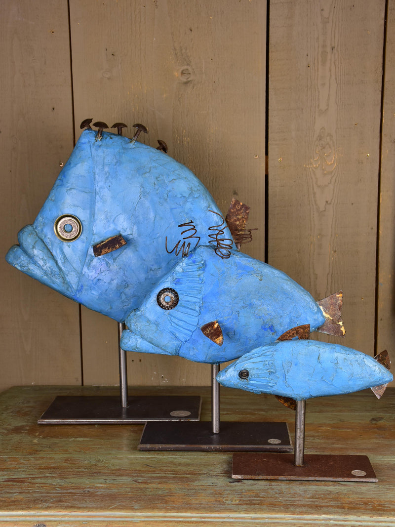 French artisan-made Fish sculpture – Chez Pluie