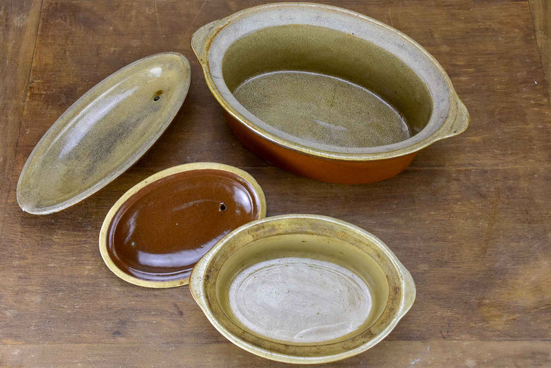 Two late 19th Century French tureens with brown glaze – Chez Pluie