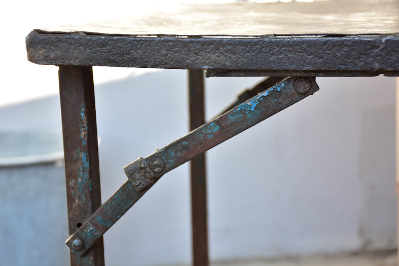 Industrial folding table from a workshop – Chez Pluie