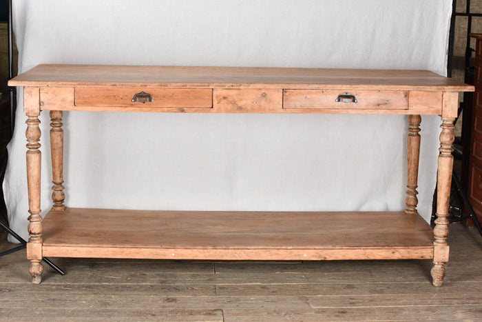 Antique French drapery table 78¾" x 30¼"
