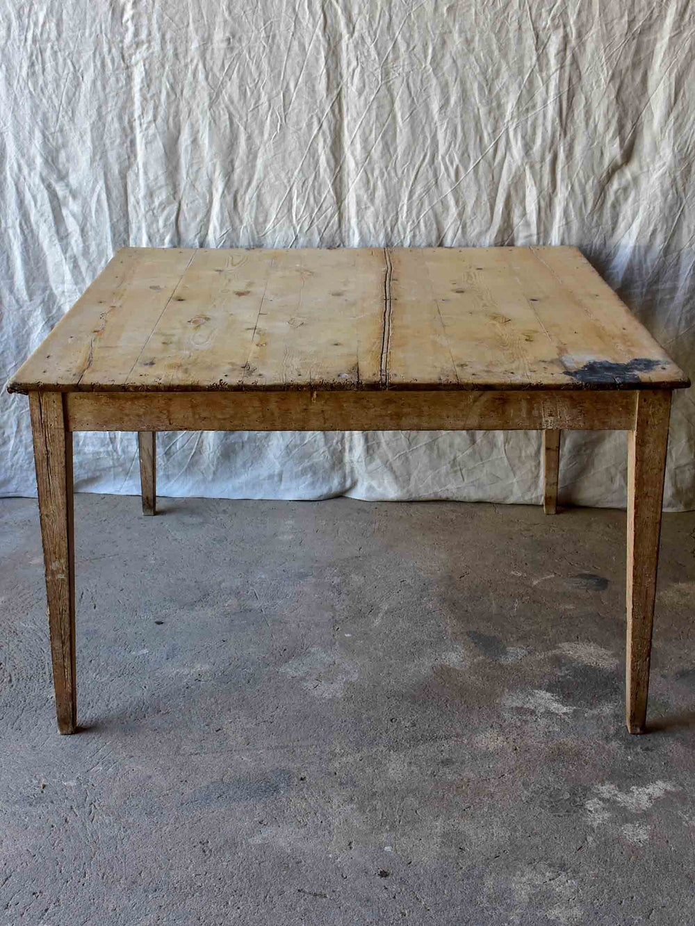 Large rustic farmhouse garden table - square