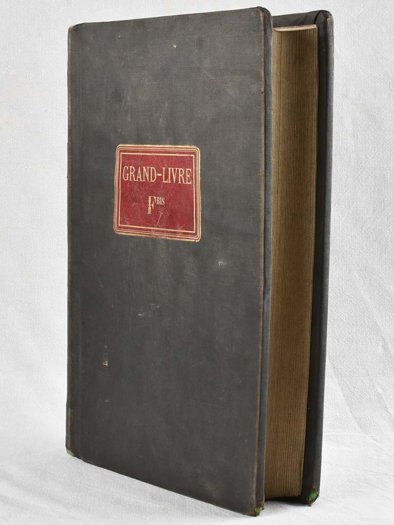 Two large antique French accounting ledger books – Chez Pluie