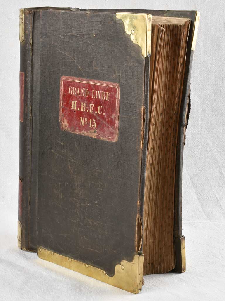 Two large antique French accounting ledger books – Chez Pluie