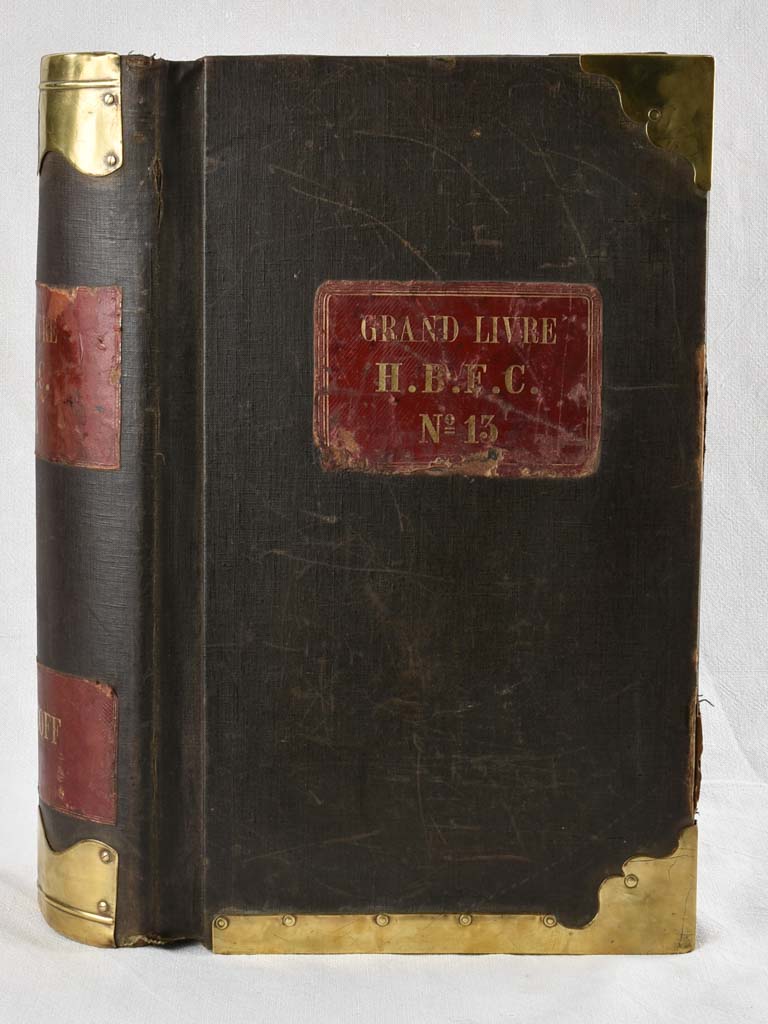 Two large antique French accounting ledger books – Chez Pluie