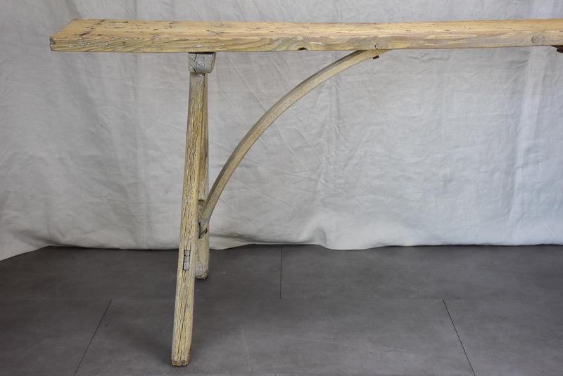 Antique French rustic console table - light wood tone – Chez Pluie