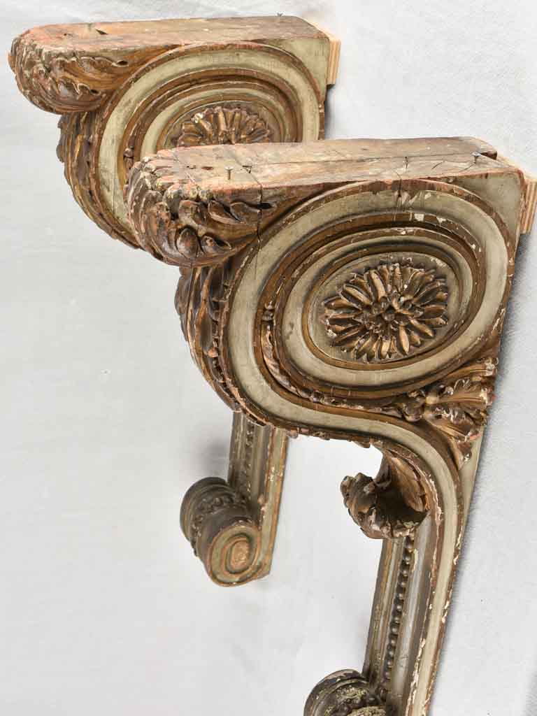 Pair of large 18th century Louis XVI console brackets - 29½" – Chez Pluie