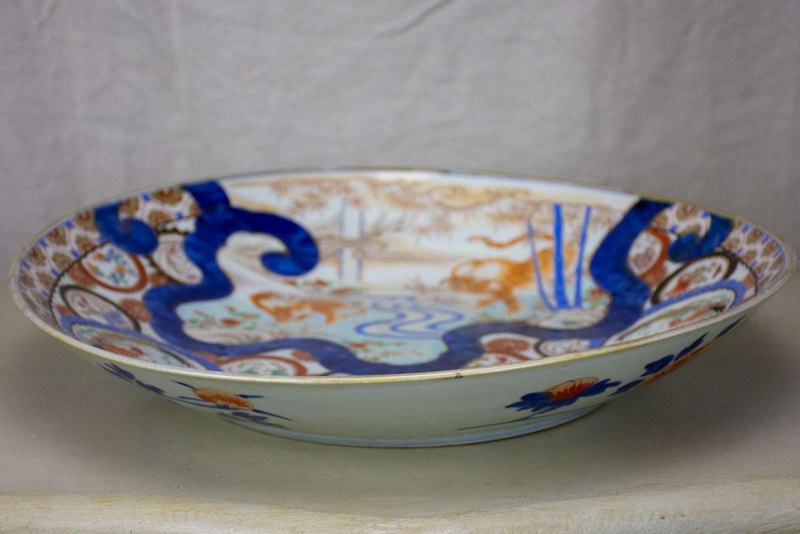 Large antique Japanese bowl
