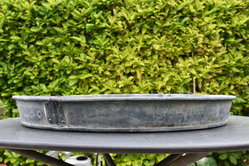 Large French zinc dishes – Chez Pluie