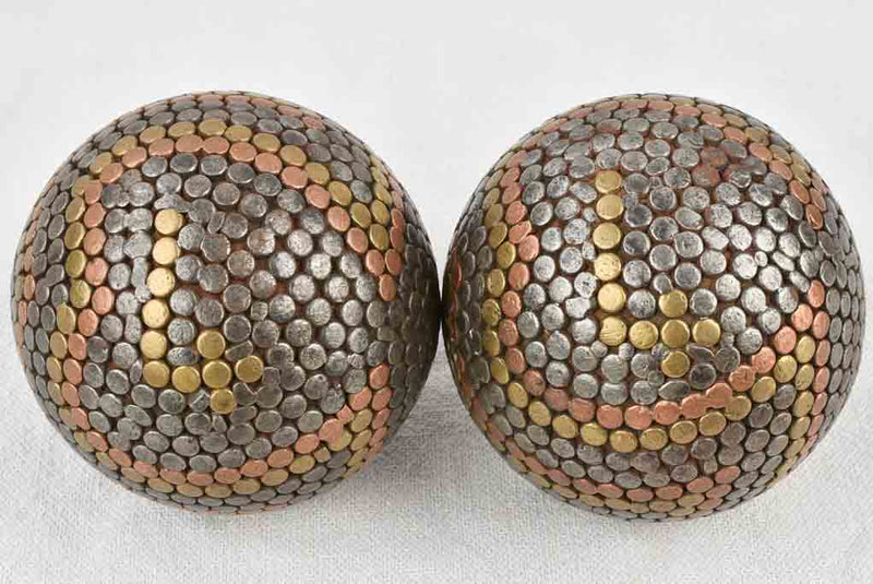 3 pairs of 19th century French petanque balls - 4" – Chez Pluie