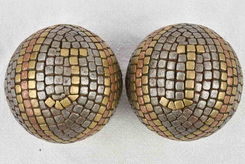3 pairs of 19th century French petanque balls - 4" – Chez Pluie