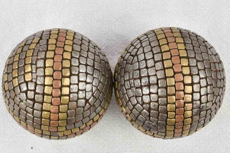 3 pairs of 19th century French petanque balls - 4" – Chez Pluie