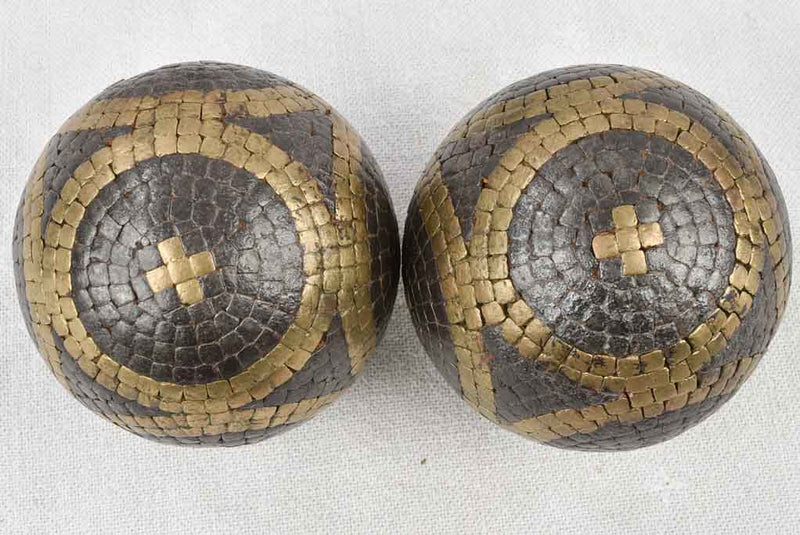 3 pairs of 19th century French petanque balls - 4" – Chez Pluie