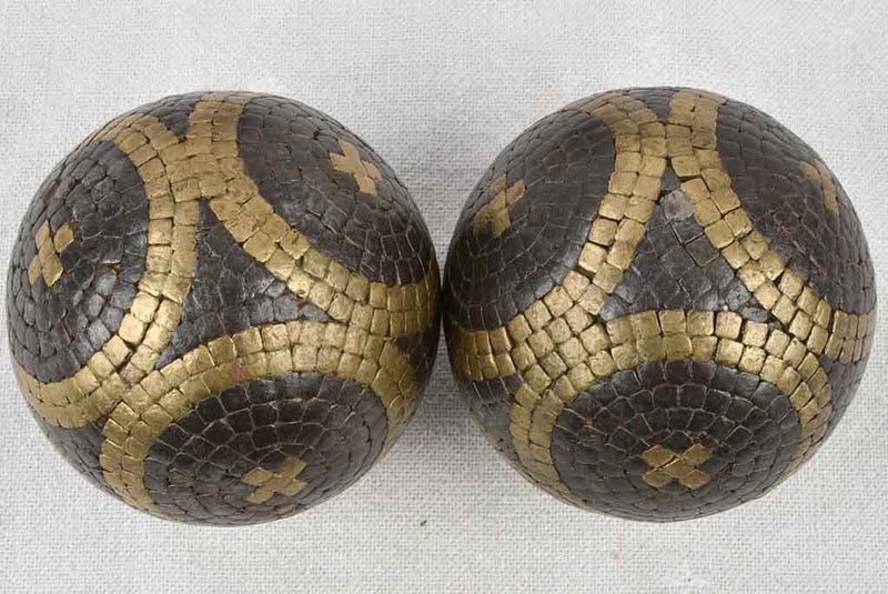 3 pairs of 19th century French petanque balls - 4" – Chez Pluie