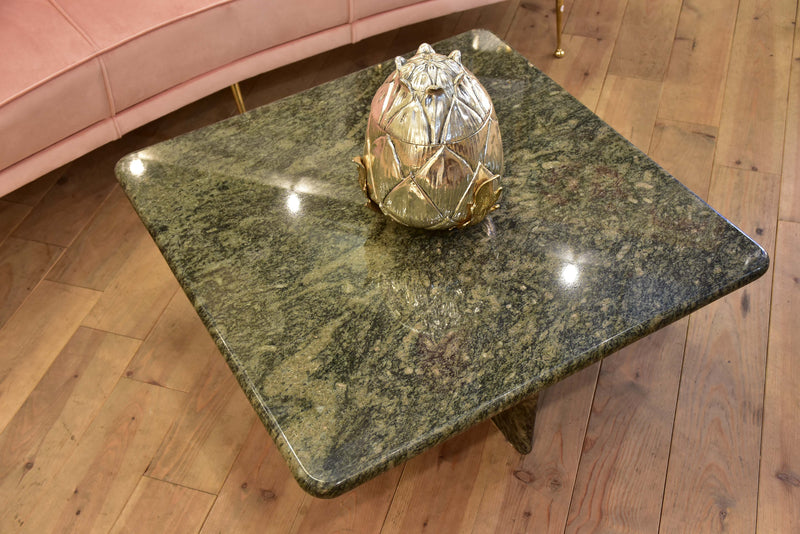 Vintage square coffee table - granite – Chez Pluie