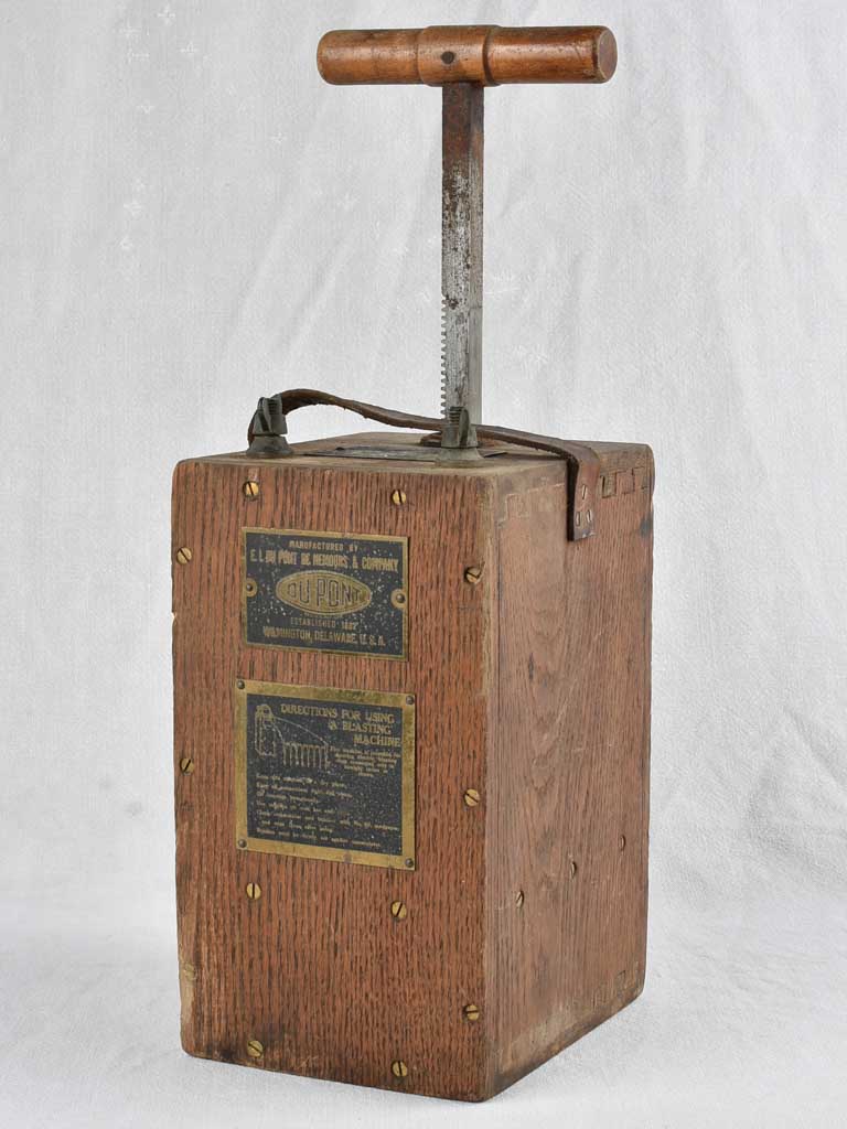 Antique plunger box / dynamite detonator / blasting machine 14¼" – Chez ...