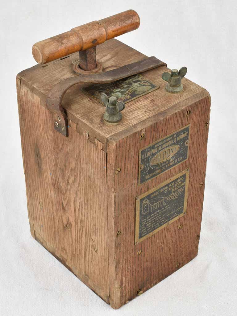 Antique plunger box / dynamite detonator / blasting machine 14¼" – Chez ...