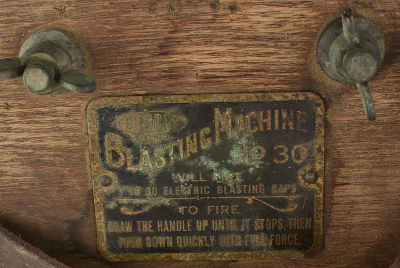 Antique plunger box / dynamite detonator / blasting machine 14¼" – Chez ...
