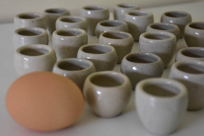 Collection of 24 escargot pots - ironstone – Chez Pluie
