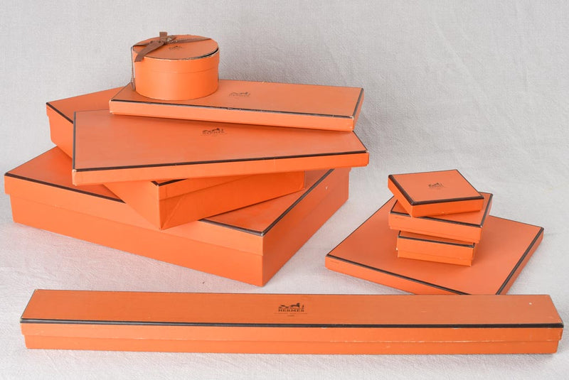 Collection of 10 vintage Hermes boxes – Chez Pluie
