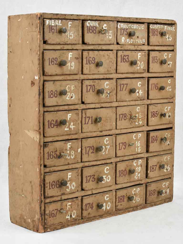 Chest of 28 miniature drawers - 1940s French - 19¼" – Chez Pluie