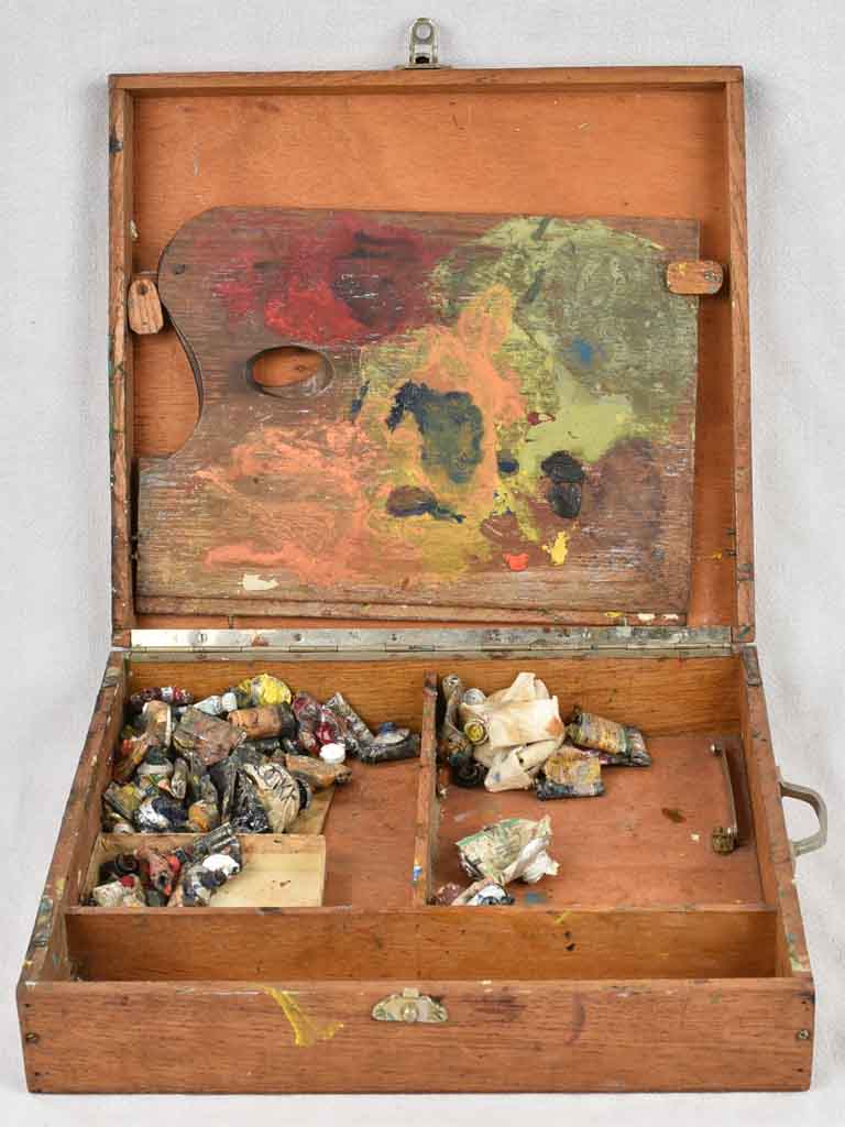 Antique artist's painting box - plein air 15¾" – Chez Pluie