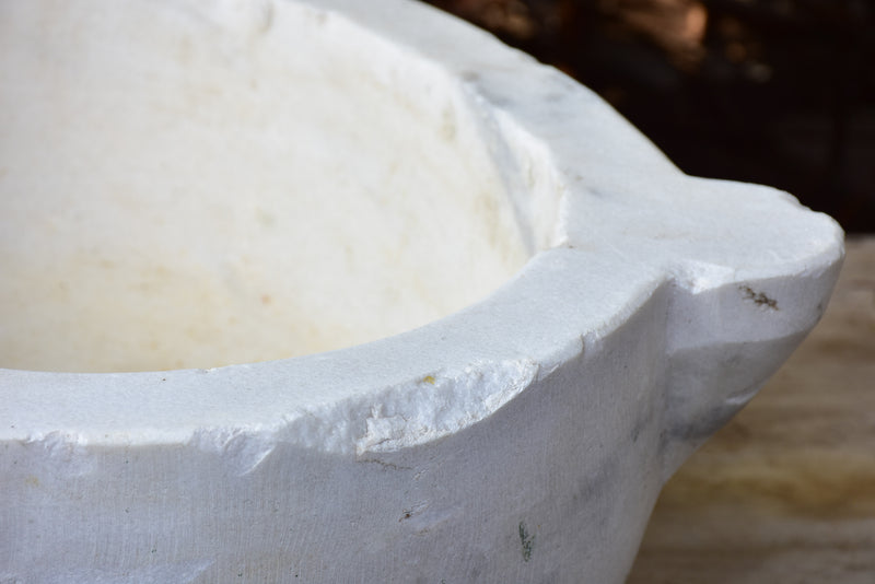 Antique Italian marble baptismal font - large – Chez Pluie