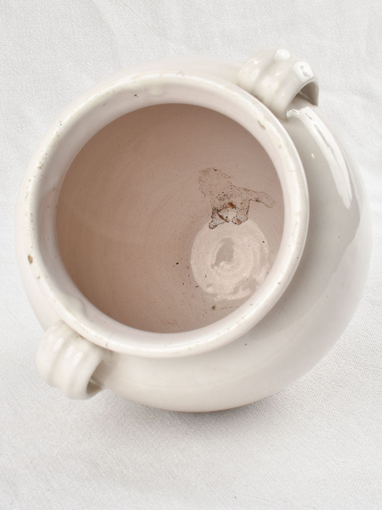 Large antique French preserving pot - white glaze 8¼" – Chez Pluie