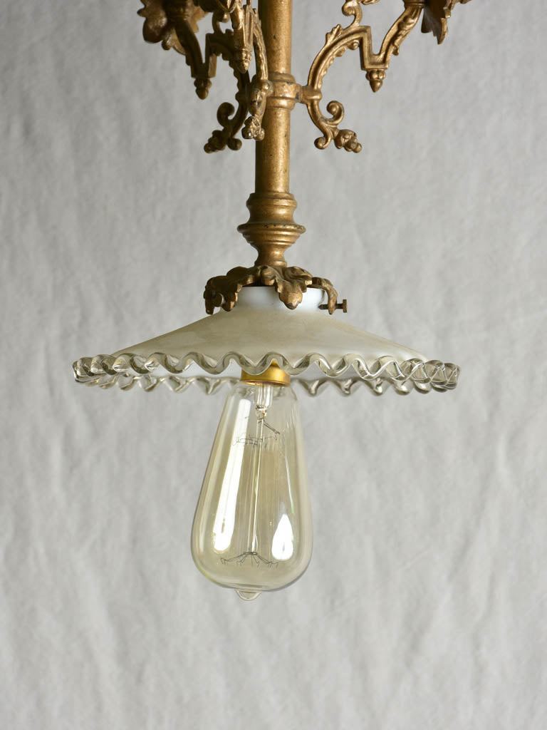 Antique French ceiling light fixture 11¾" – Chez Pluie
