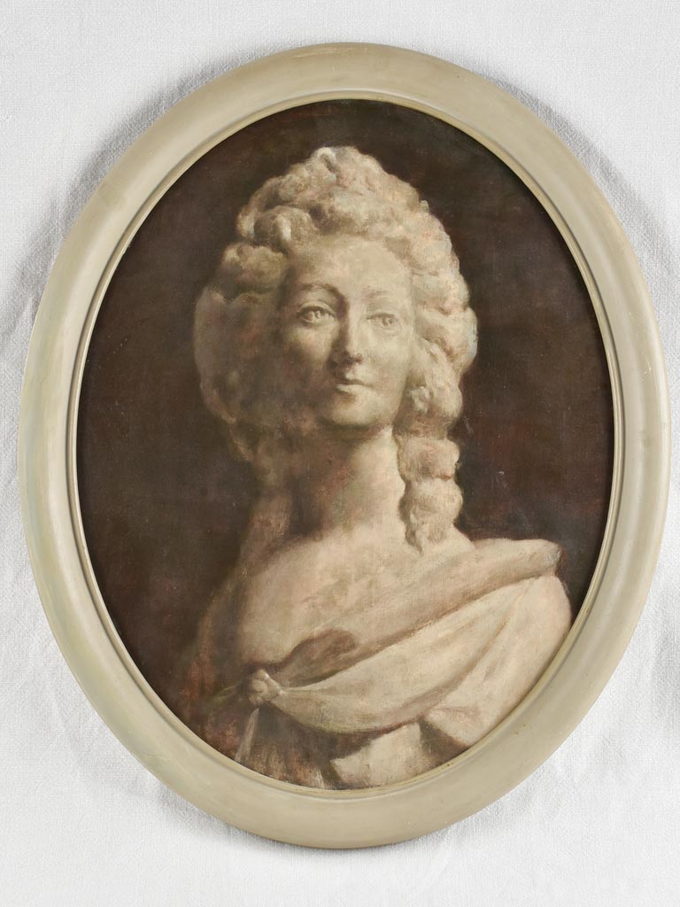 Pair of 19th century oval portraits 25½" – Chez Pluie