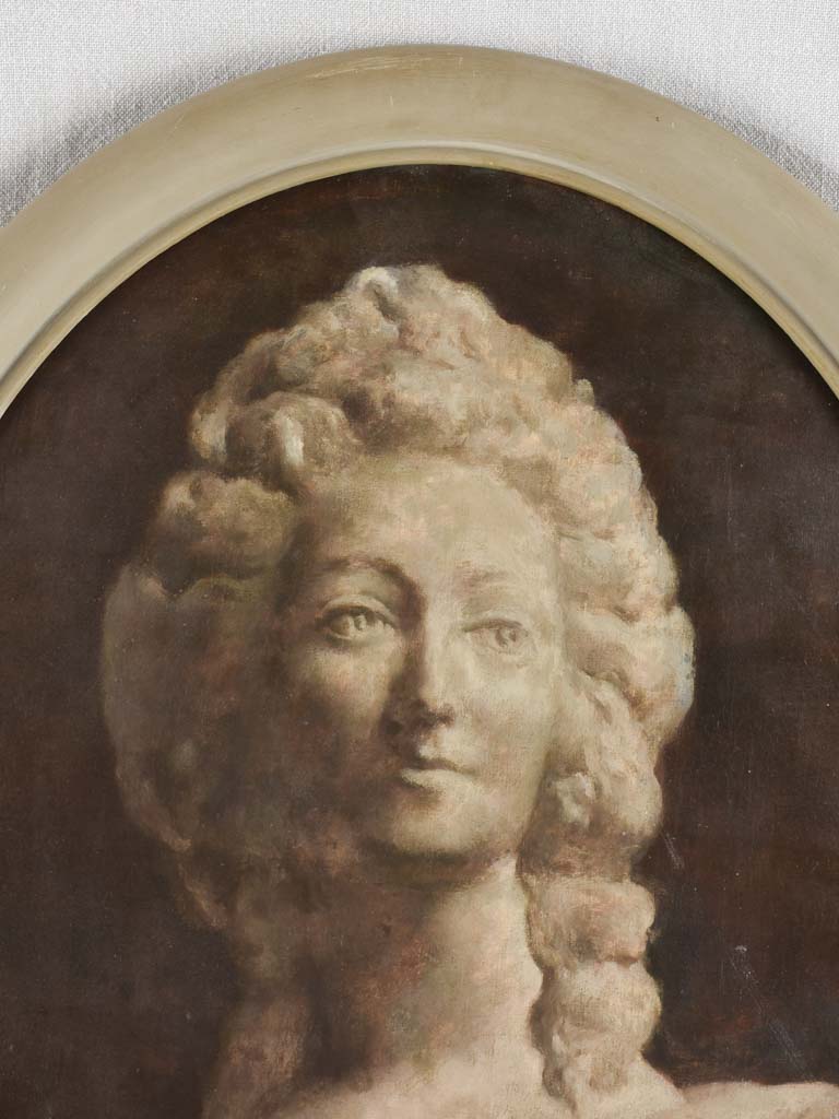 Pair of 19th century oval portraits 25½" – Chez Pluie