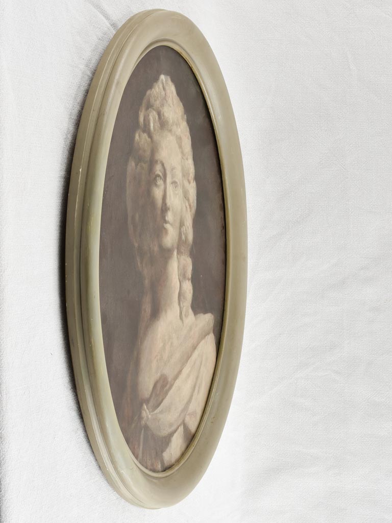 Pair of 19th century oval portraits 25½" – Chez Pluie