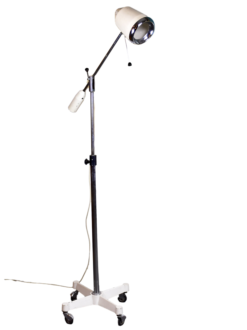 Medical floor lamp on wheels – Chez Pluie