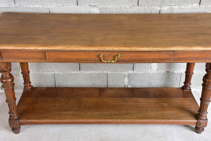 Small antique French drapery table – Chez Pluie