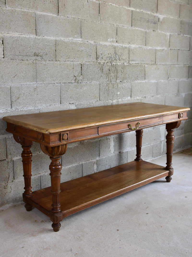 Small antique French drapery table – Chez Pluie