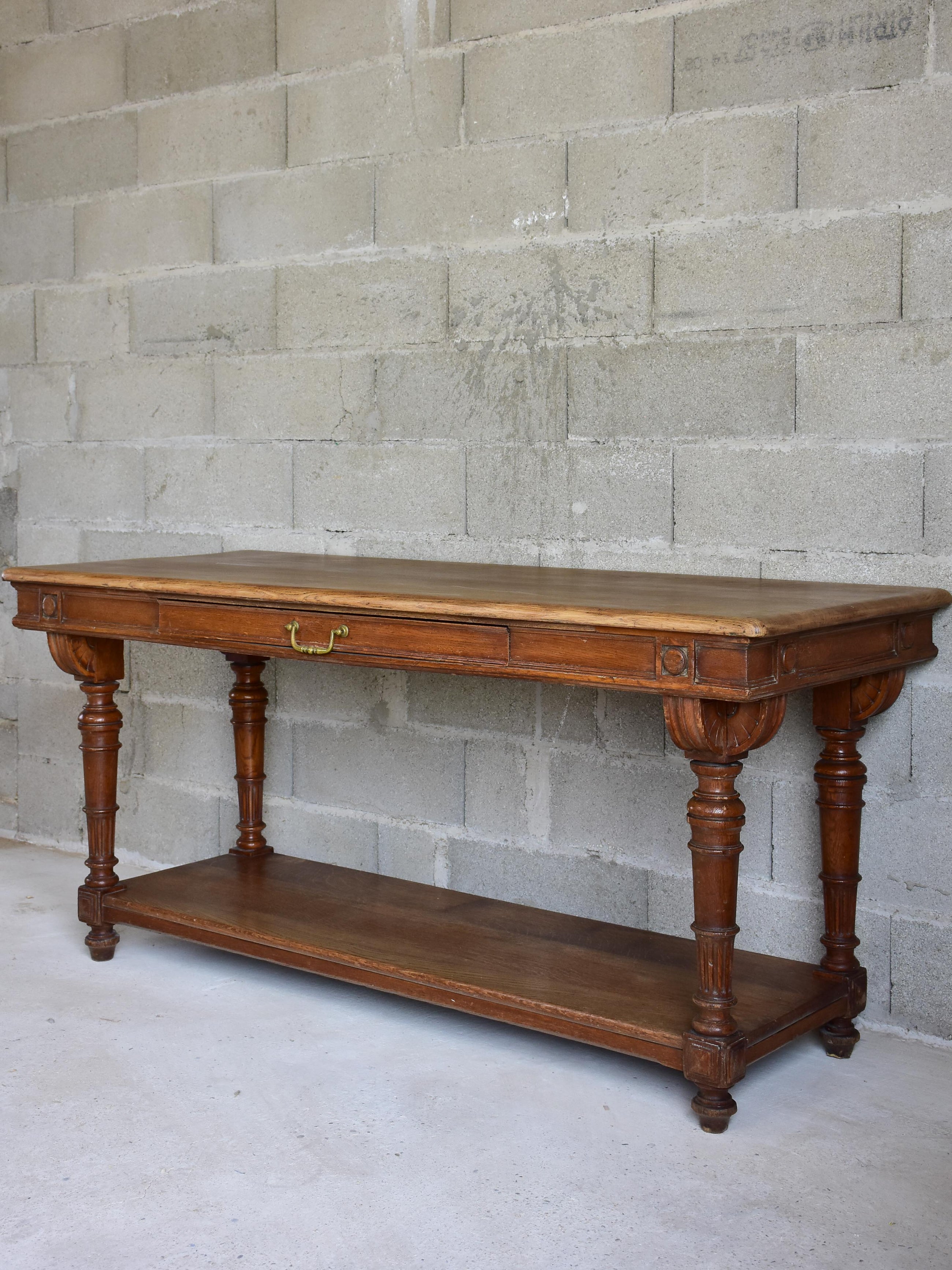 Small antique French drapery table