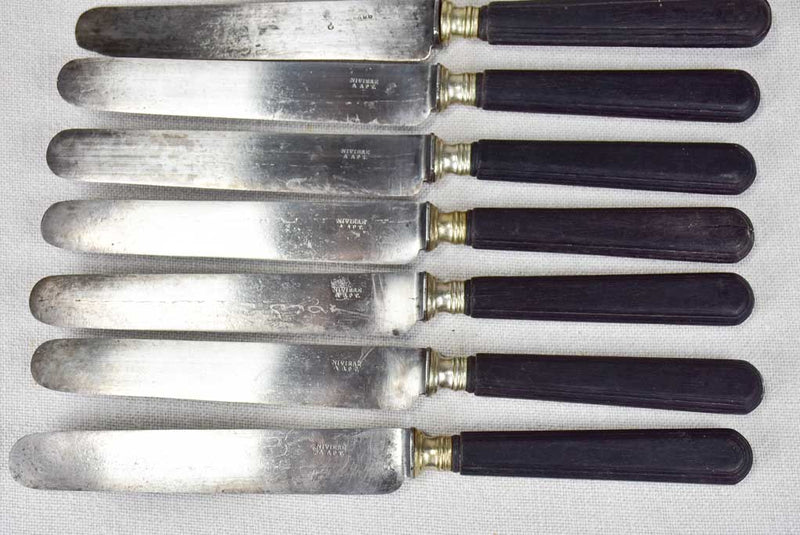 Collection of antique French knives with black handles – Chez Pluie