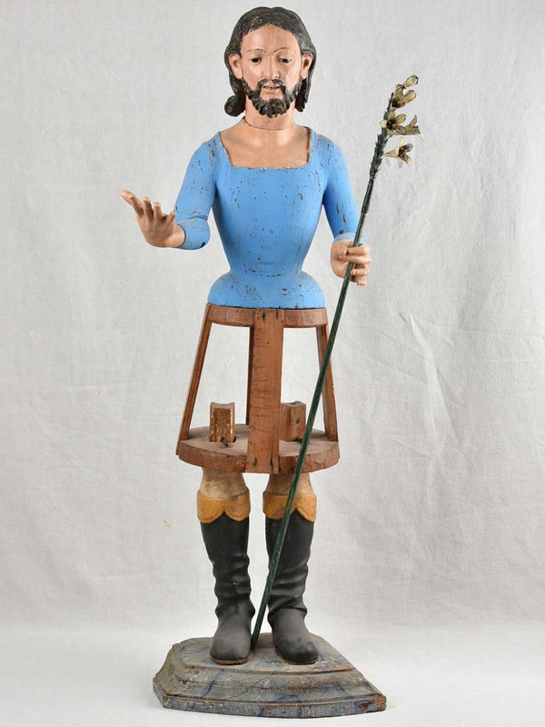 18th-century Capipote sculpture of Saint Joseph 45¼"