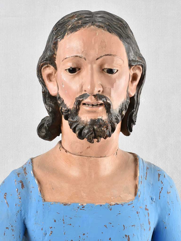 18th-century Capipote sculpture of Saint Joseph 45¼" – Chez Pluie