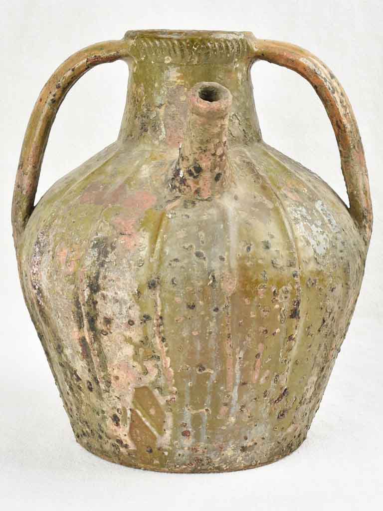 18th century walnut oil pitcher with green patina 12½" – Chez Pluie