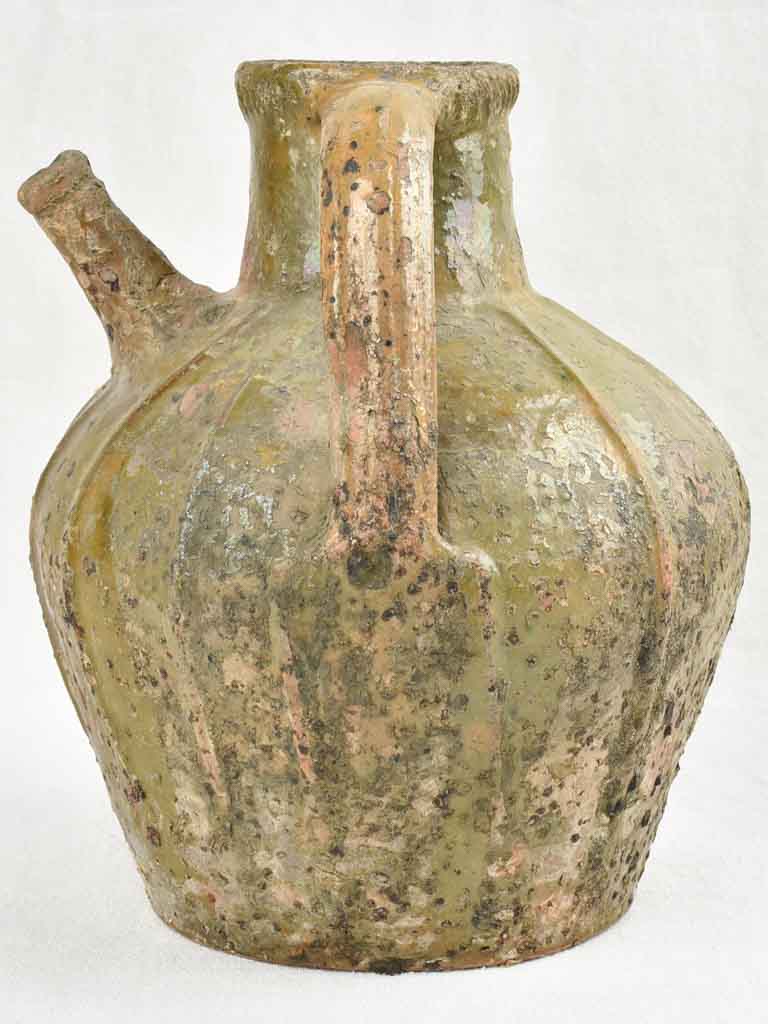 18th century walnut oil pitcher with green patina 12½" – Chez Pluie