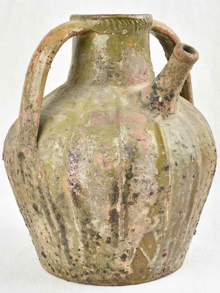 18th century walnut oil pitcher with green patina 12½" – Chez Pluie