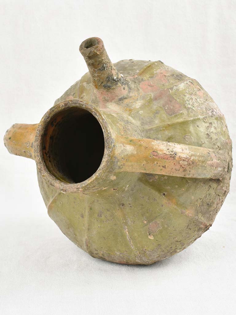 18th century walnut oil pitcher with green patina 12½" – Chez Pluie