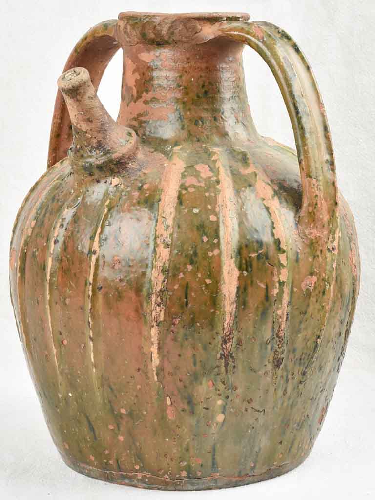 Rustic 19th century walnut oil pitcher 15" – Chez Pluie