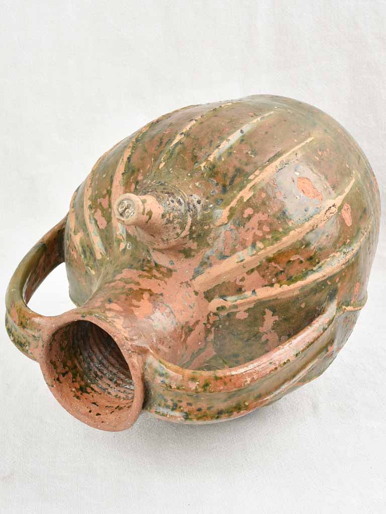 Rustic 19th century walnut oil pitcher 15" – Chez Pluie