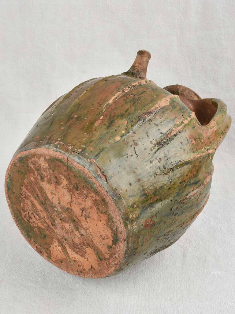 Rustic 19th century walnut oil pitcher 15" – Chez Pluie