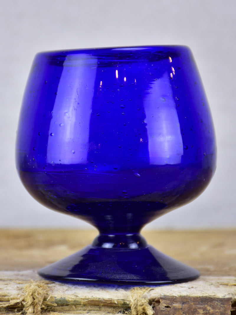 Collection of cobalt blue glassware from Biot, France – Chez Pluie