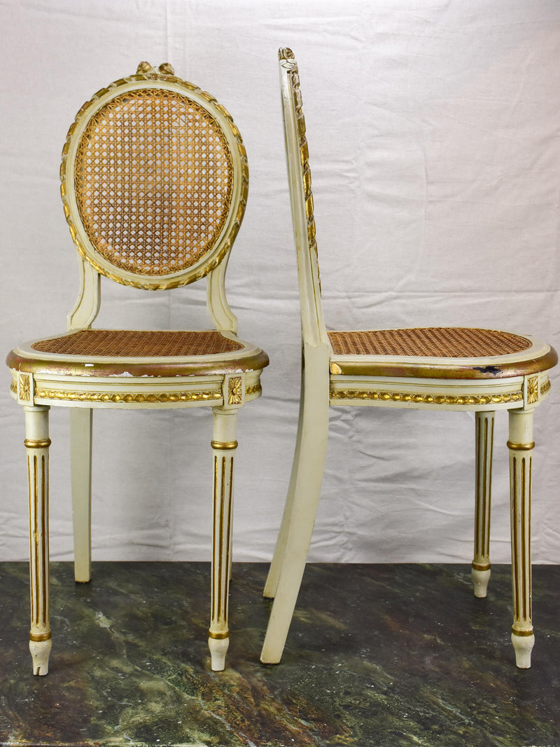 Pair of Louis XVI style Napoleon III chairs – Chez Pluie