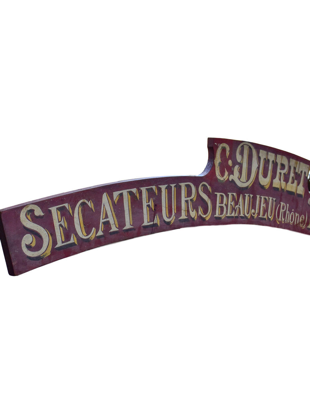 Vintage French sign from a shop - secateurs